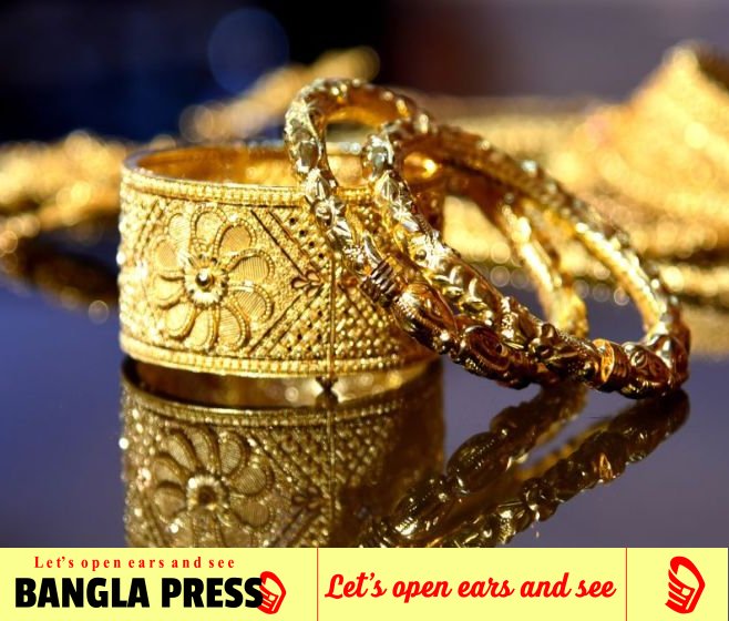 Gold price drops by Tk1,353 per bhori