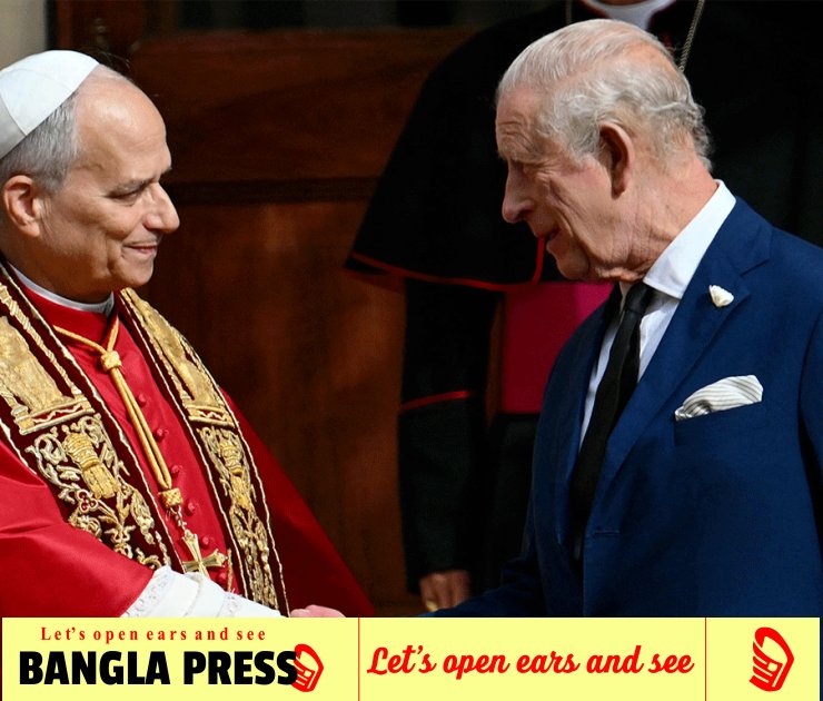 King Charles, Pope Leo pray together in historic first